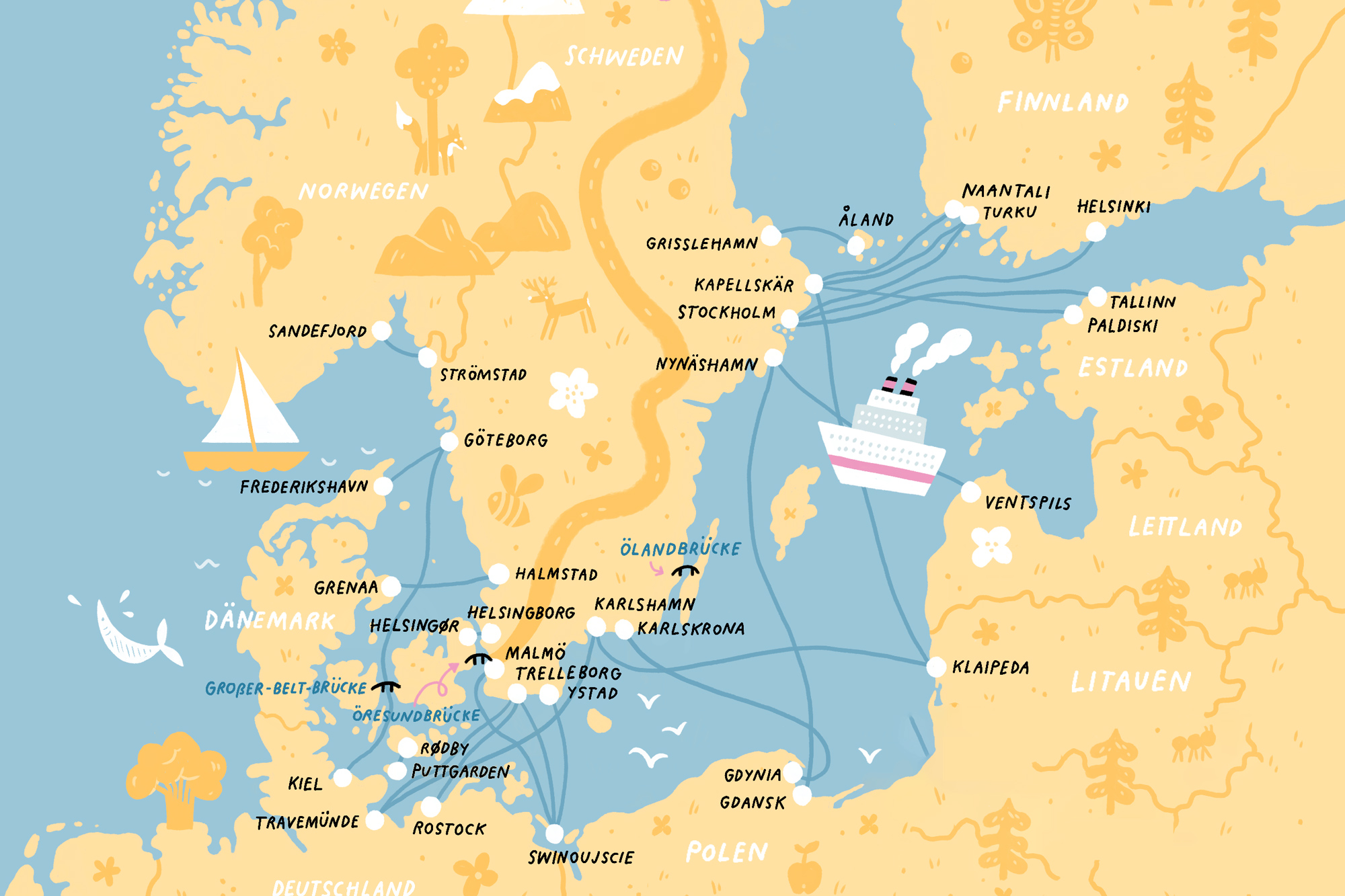 Ferry connections & camping in Sweden – discounts with Camping Key ...